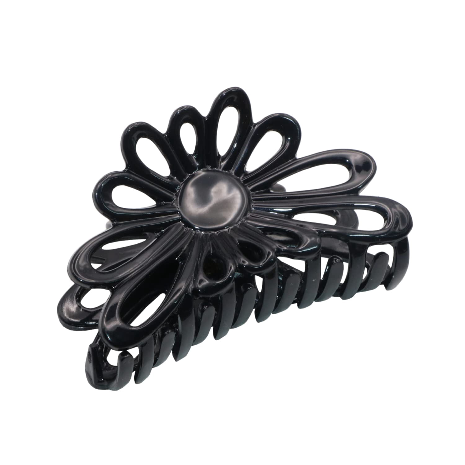 Parcelona French Plume Medium 3" Celluloid Acetate Hair Claw for Women ...