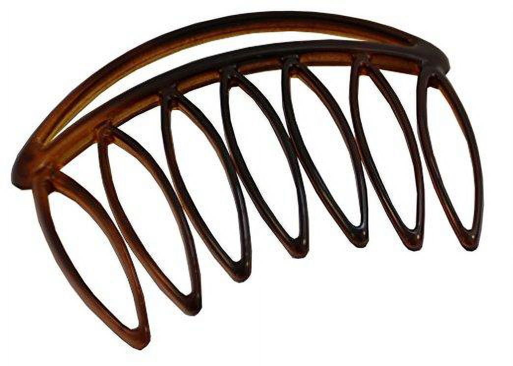 Parcelona French Swift Large 7 Teeth Celluloid Shell Side Hair Combs (2 ...