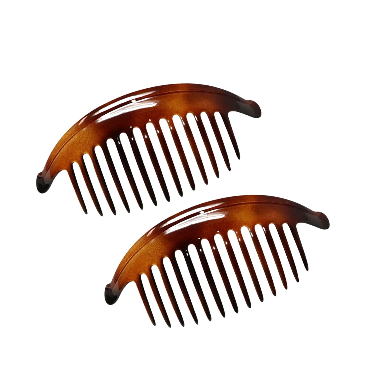 Parcelona French Tortoise Large 13 Teeth Banana Wide Edge Side Hair ...