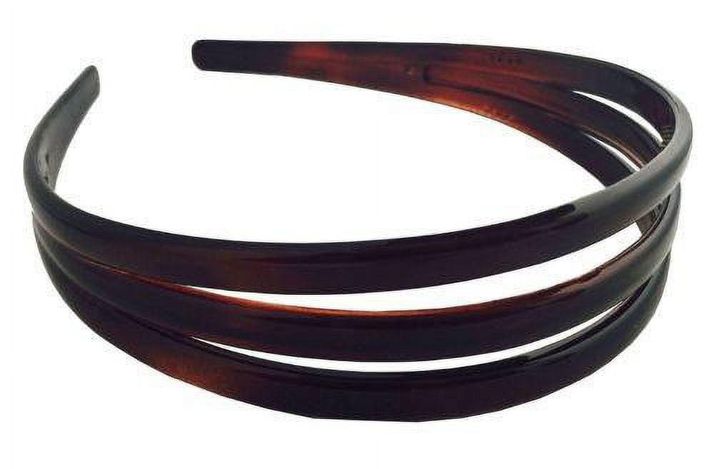 Parcelona French Triband Wide Tortoise Shell Brown Celluloid Hair ...