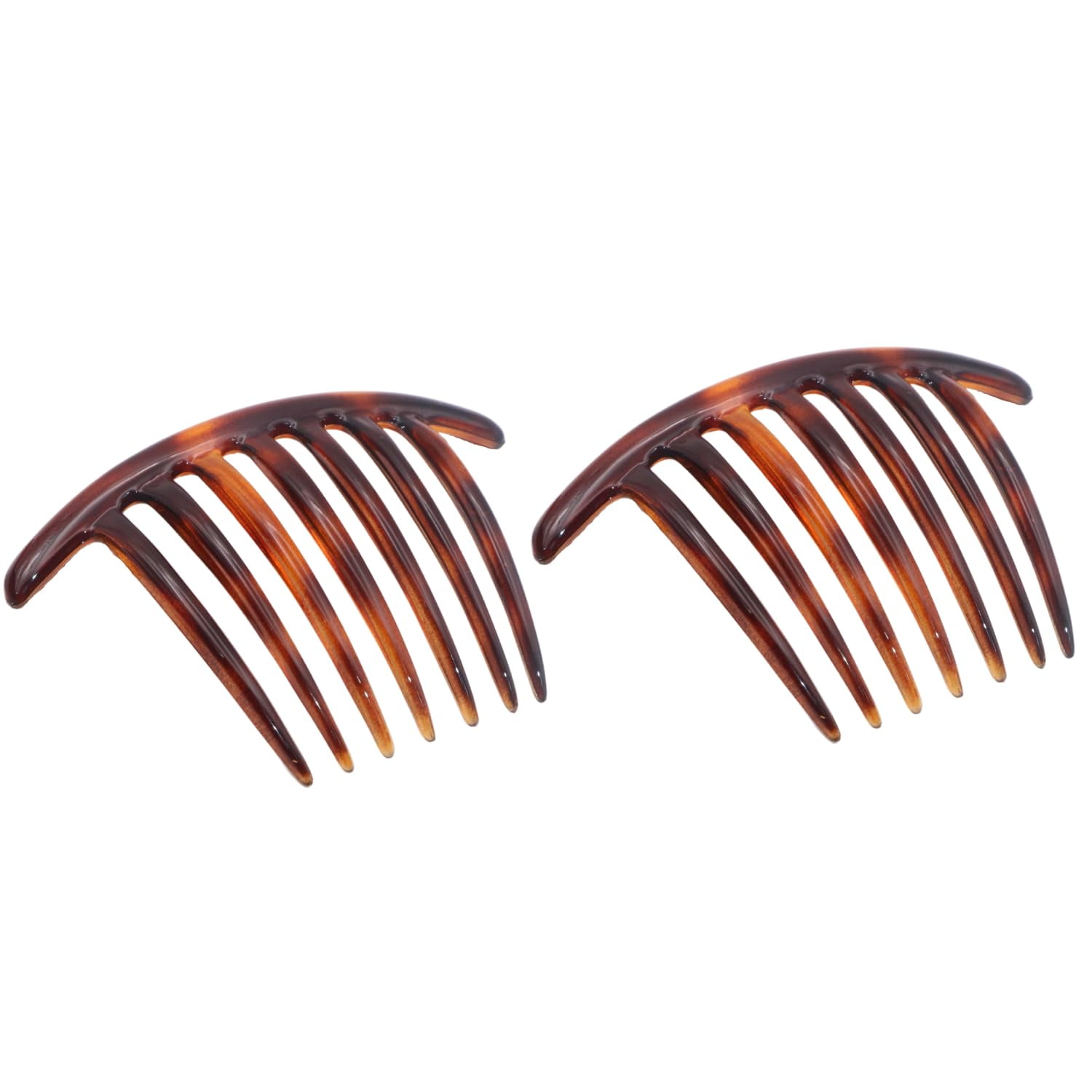 Parcelona French Twist 7 Teeth Large Celluloid Side Hair Combs for ...