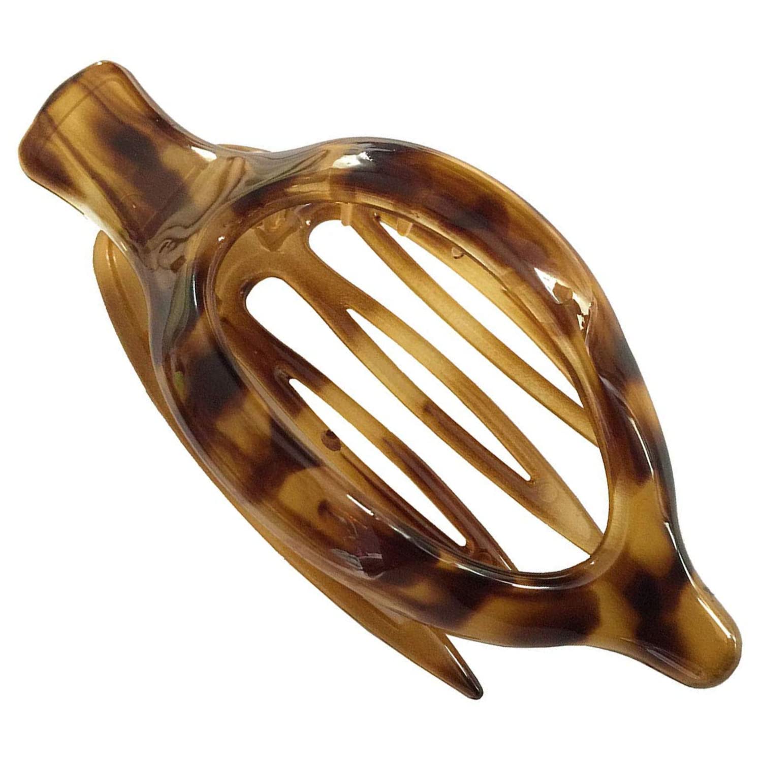 Parcelona French Wide Beak 4 1/2" Large Celluloid Side Slide-In Hair ...