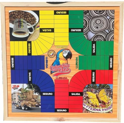 Parcheesi Magnetic Luxury Board Game, Tablero De Parques Colombiano ...
