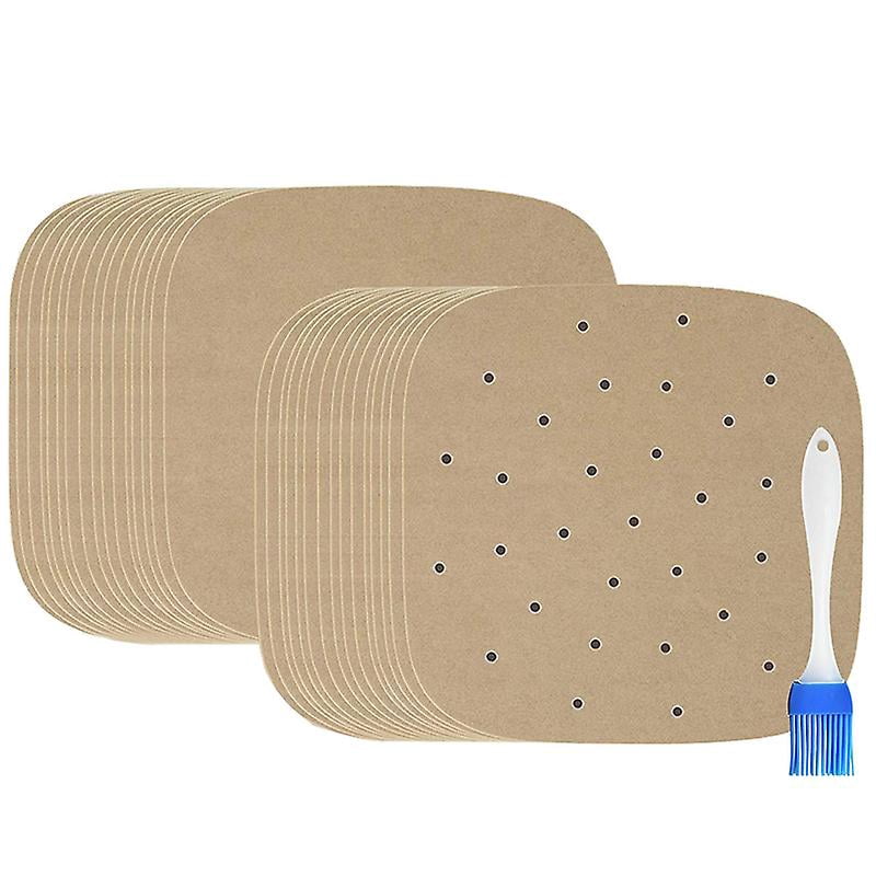 Parchment Paper, 9 Inch Perforated Unbleached Bamboo Steamer Liner ...
