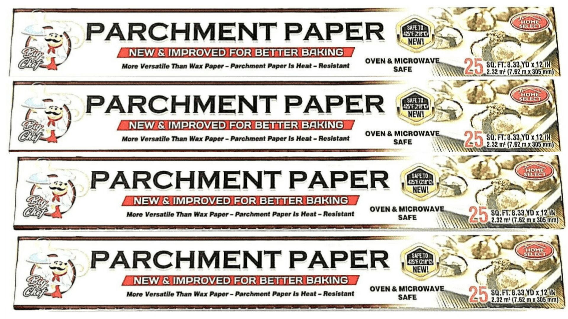 Parchment Paper New Improve For Better Baking 25 SQ.FT Oven Microwave ...