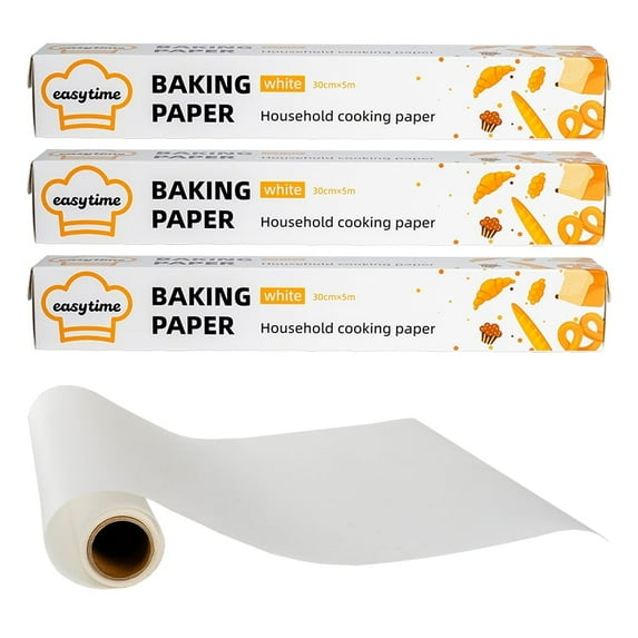 Parchment Paper Roll 12in x 49ft, White Kitchen Pachment Baking Paper ...