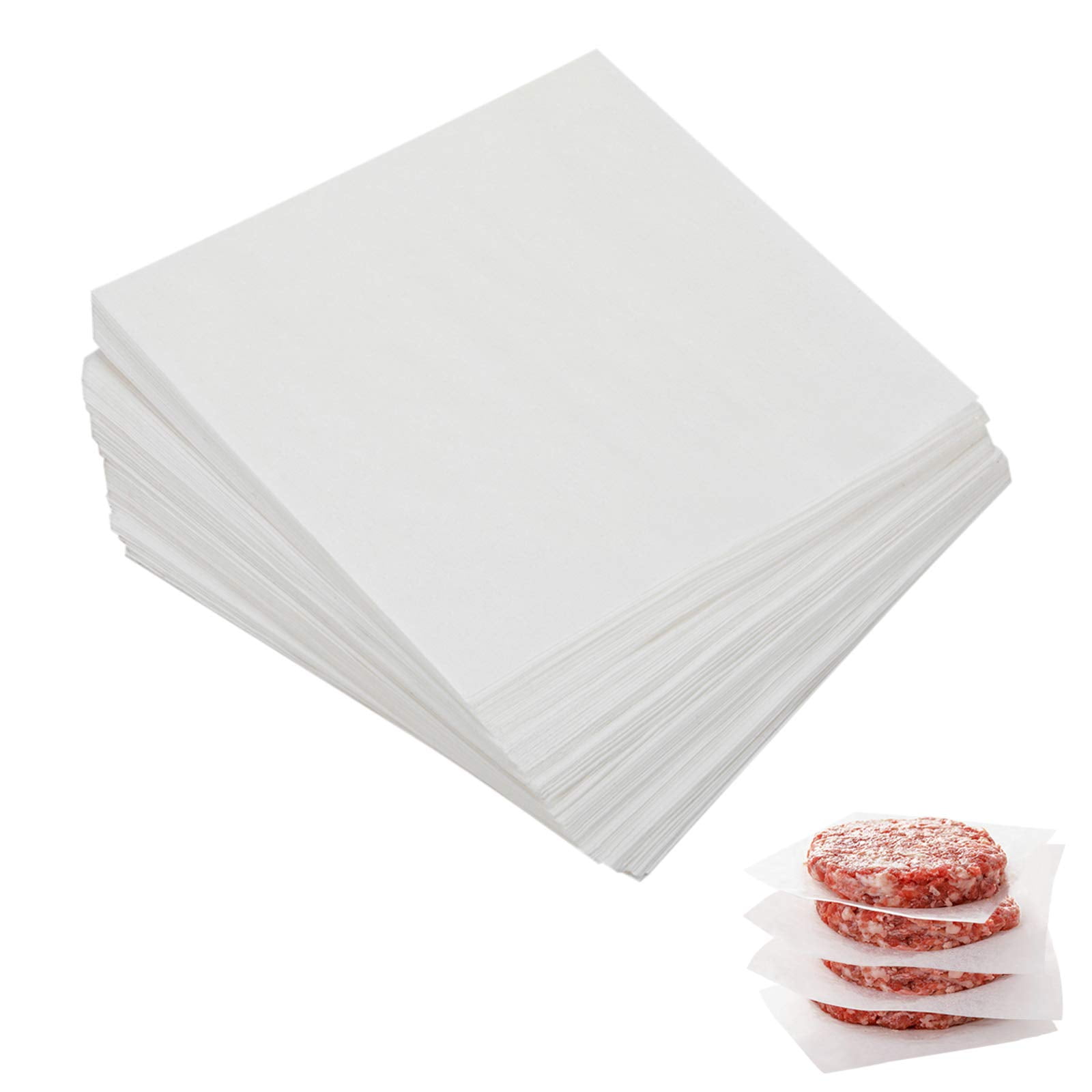 Parchment Paper Squares, 4x4 Inch, Set of 100, Small Hamburger Patty ...