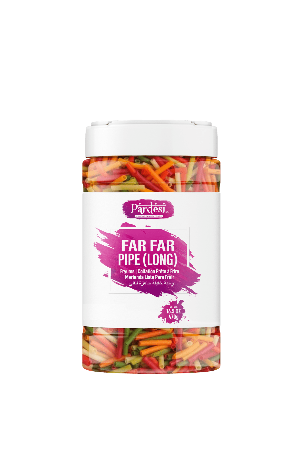 Pardesi Far Far Fryum, 26.4 OZ (750g) Jar - Puffed Snack - Ready to Fry ...