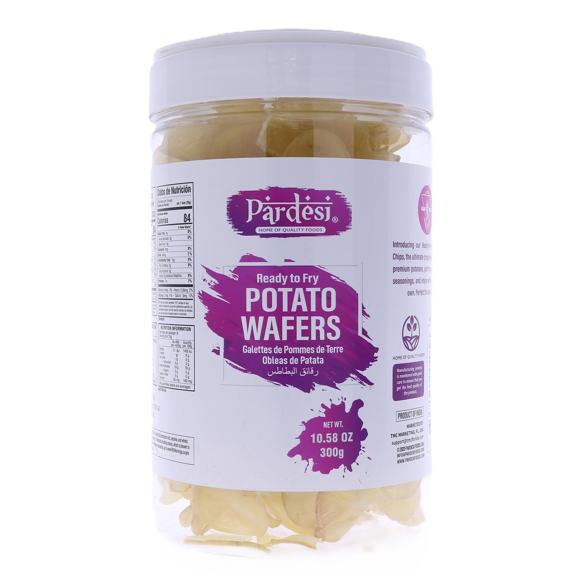 Pardesi Potato Wafer Snack, 14.56 Ounce Pack Of 1 - Walmart.com