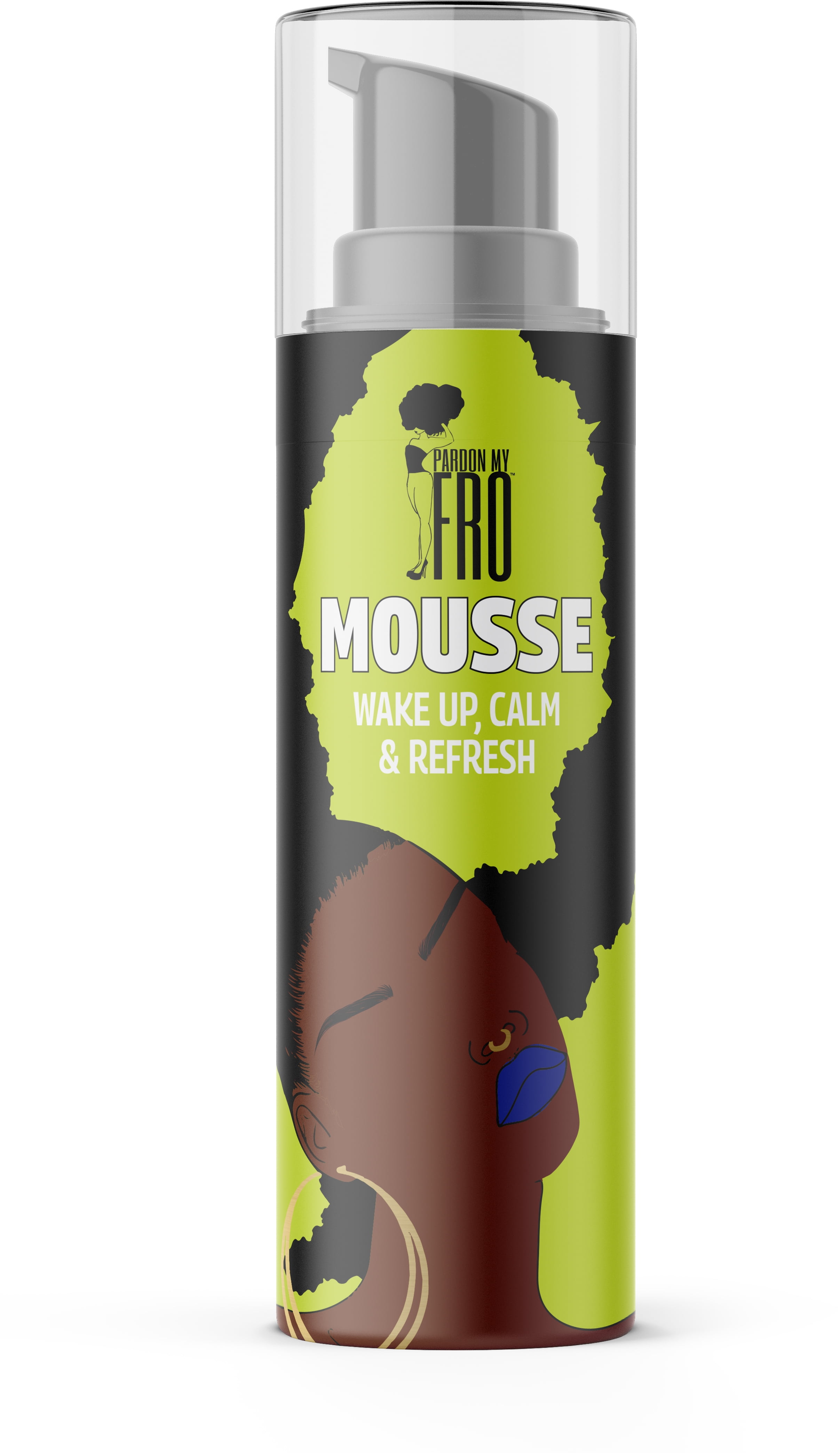 Pardon My Fro Hair-Mousse 10.5 oz., Hydrating, Dry, Frizzy Hair, Unisex ...