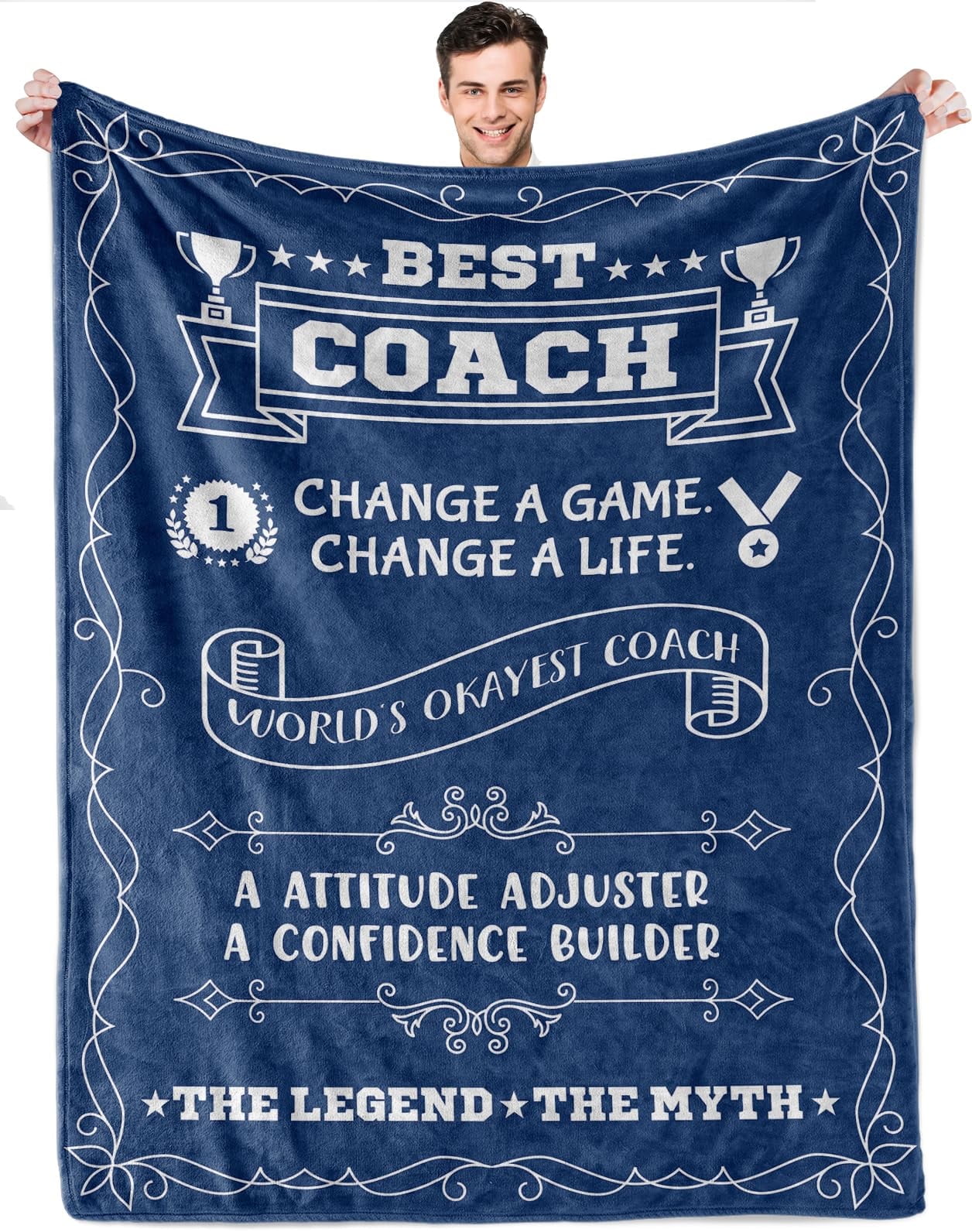 Paready Coach Gift Blanket Best Coach Gift for Men Women Soft Cozy ...