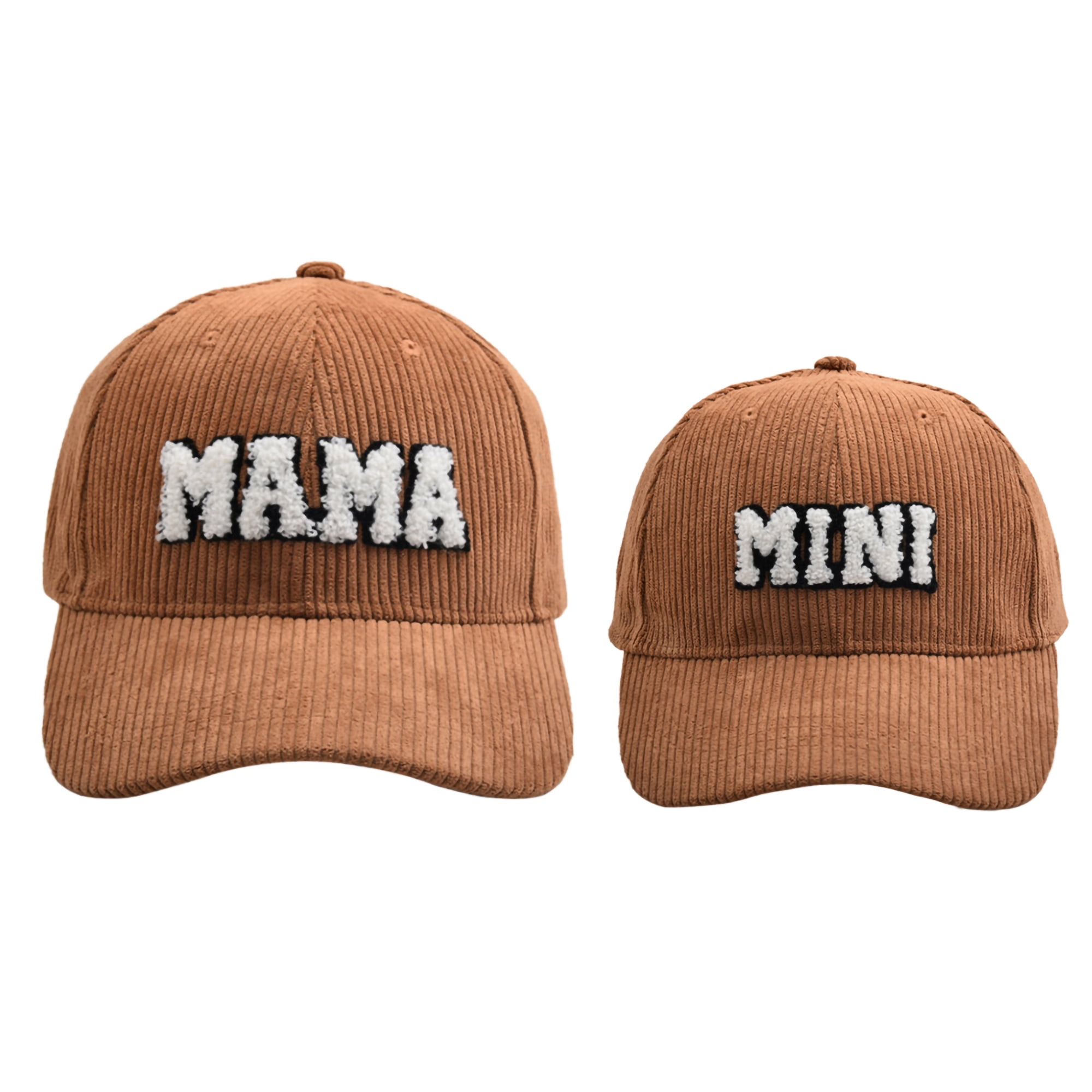 Parent-Child Hats, Corduroy Mom Daughter Matching Baseball Caps ...