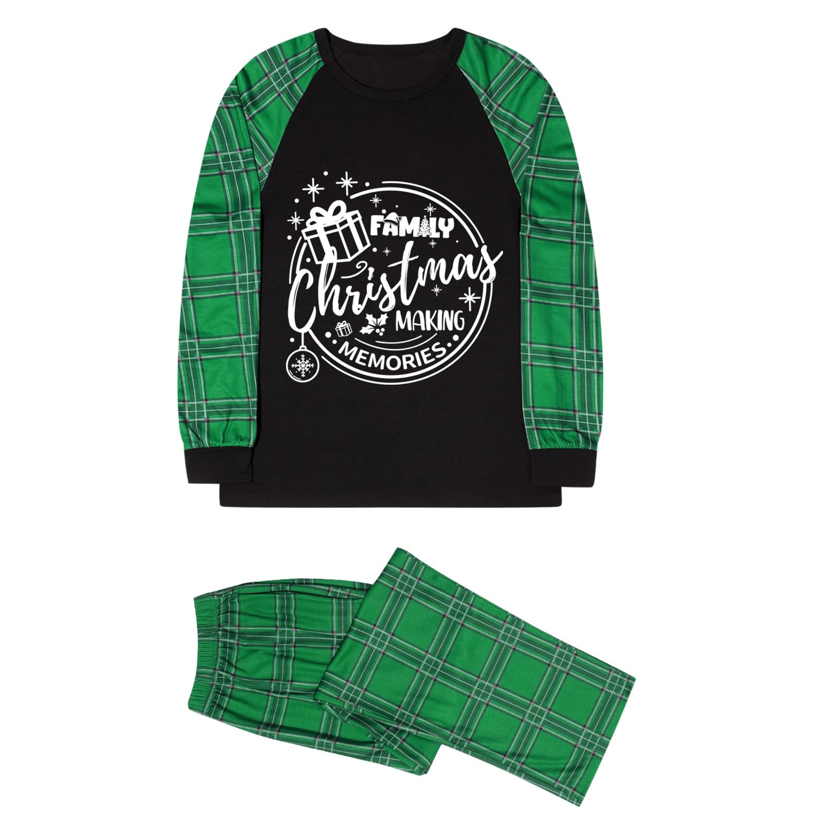 Parent-Child Outfit Family Matching Pajamas Santa Print Cozy Home ...