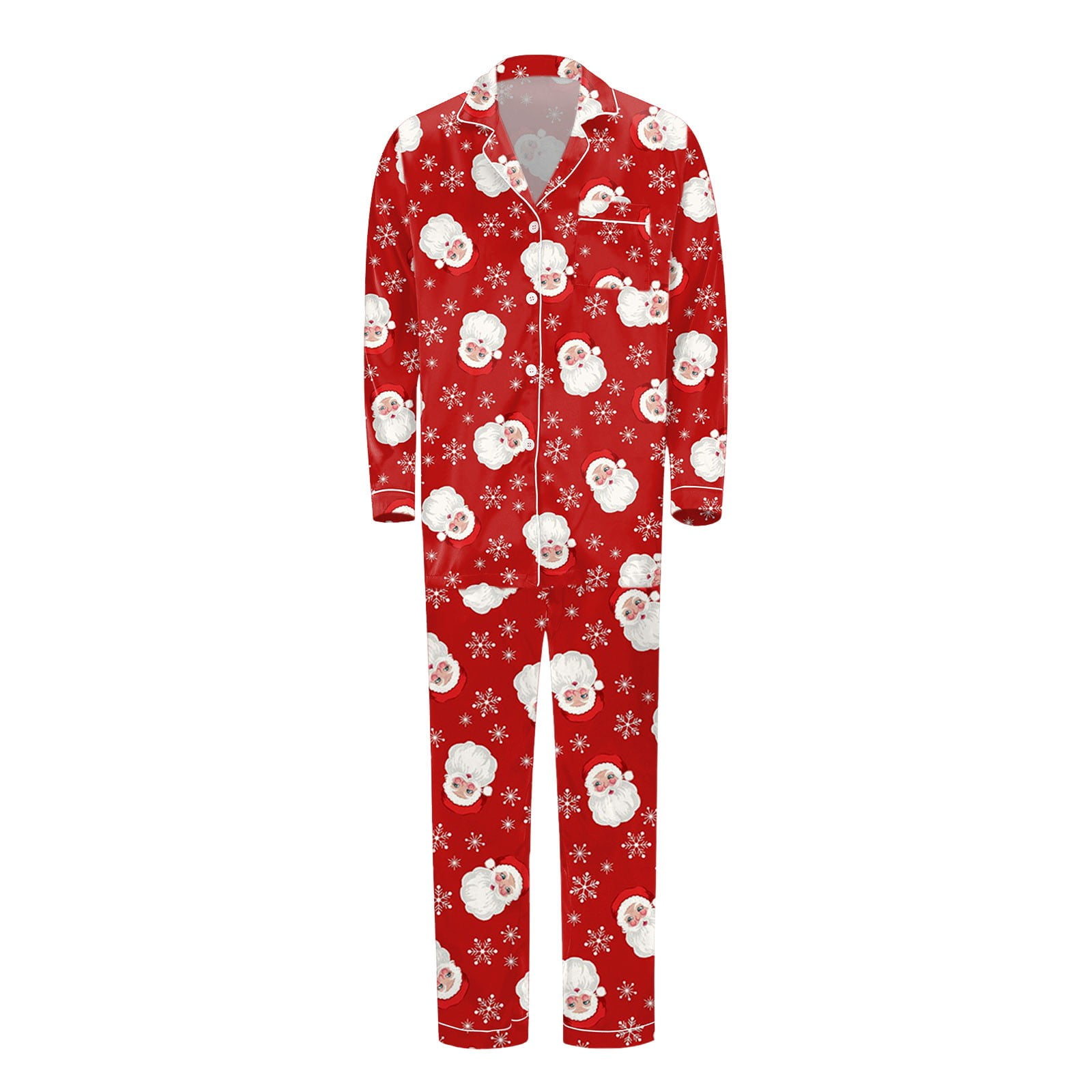 Parent Child Outfits Christmas Sleepwear Long Sleeved Shirt and Pants ...