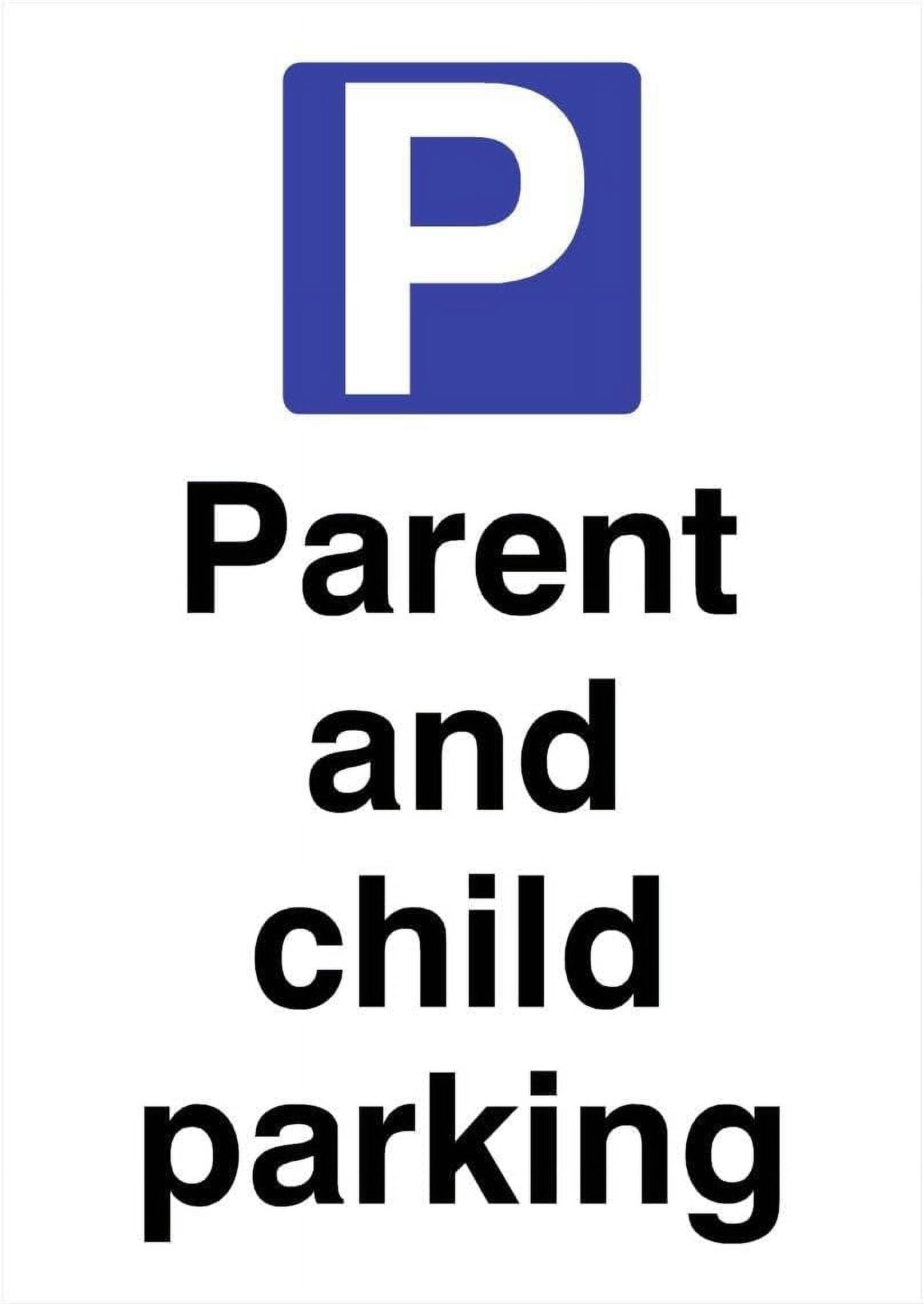 Parent And Child Parking P Sign Parking Signs & Permits Metal Sign Tin ...