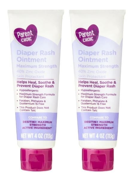 Parent Choiice Diaper Rash Ointment 4 oz (2 pack) - Walmart.com