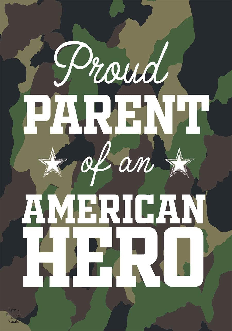 Parent Hero Military Garden Flag Camo Armed Forces Army - Walmart.com