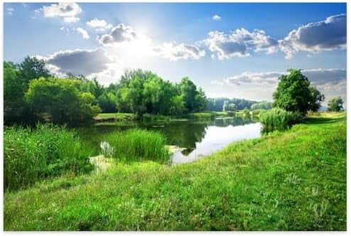 Parent Jigsaw Puzzle River Landscape Lake Scenery Forest Tree River ...