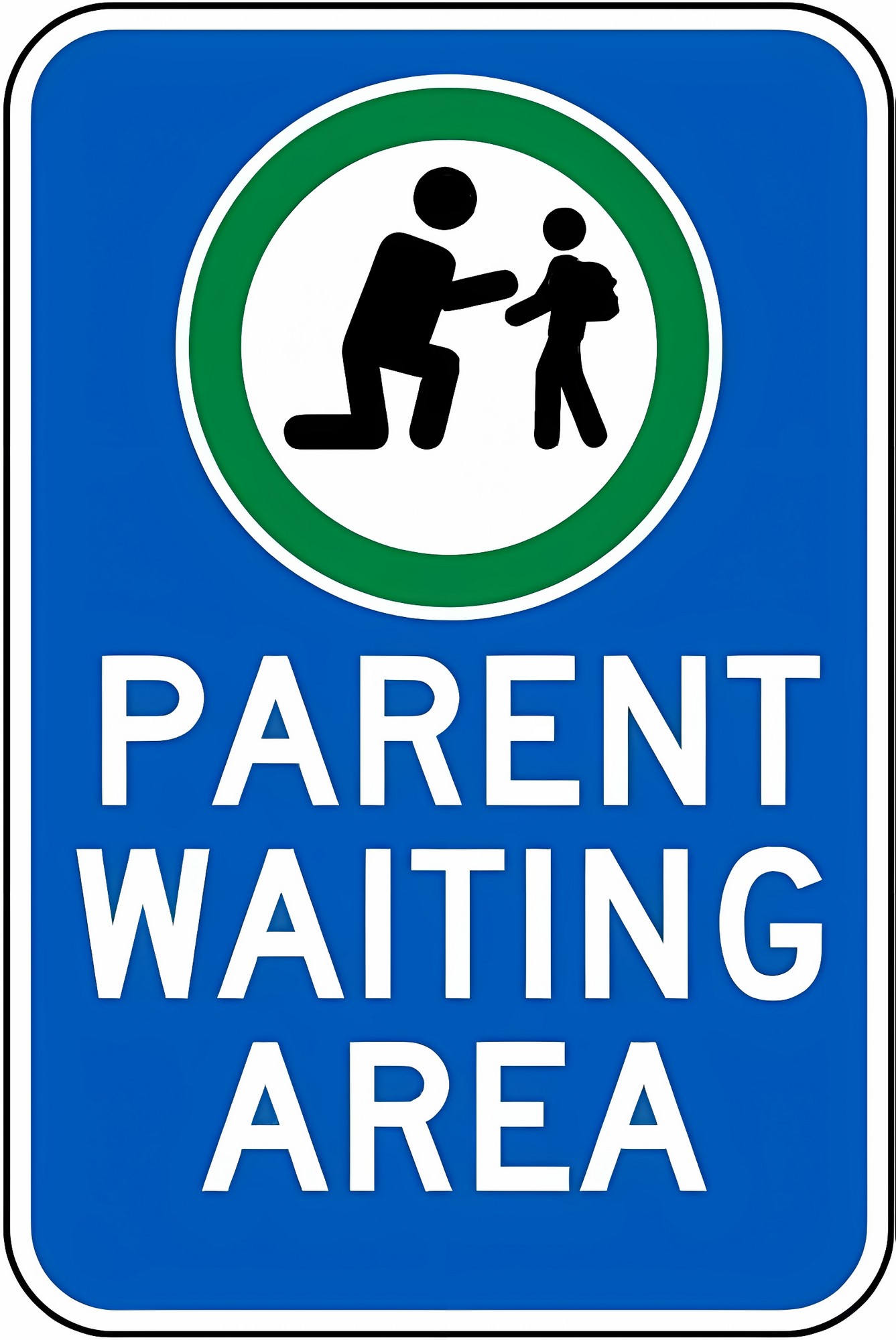 Parent Waiting Area Tin Sign - 8"x12" Vintage Metal Warning Sign ...
