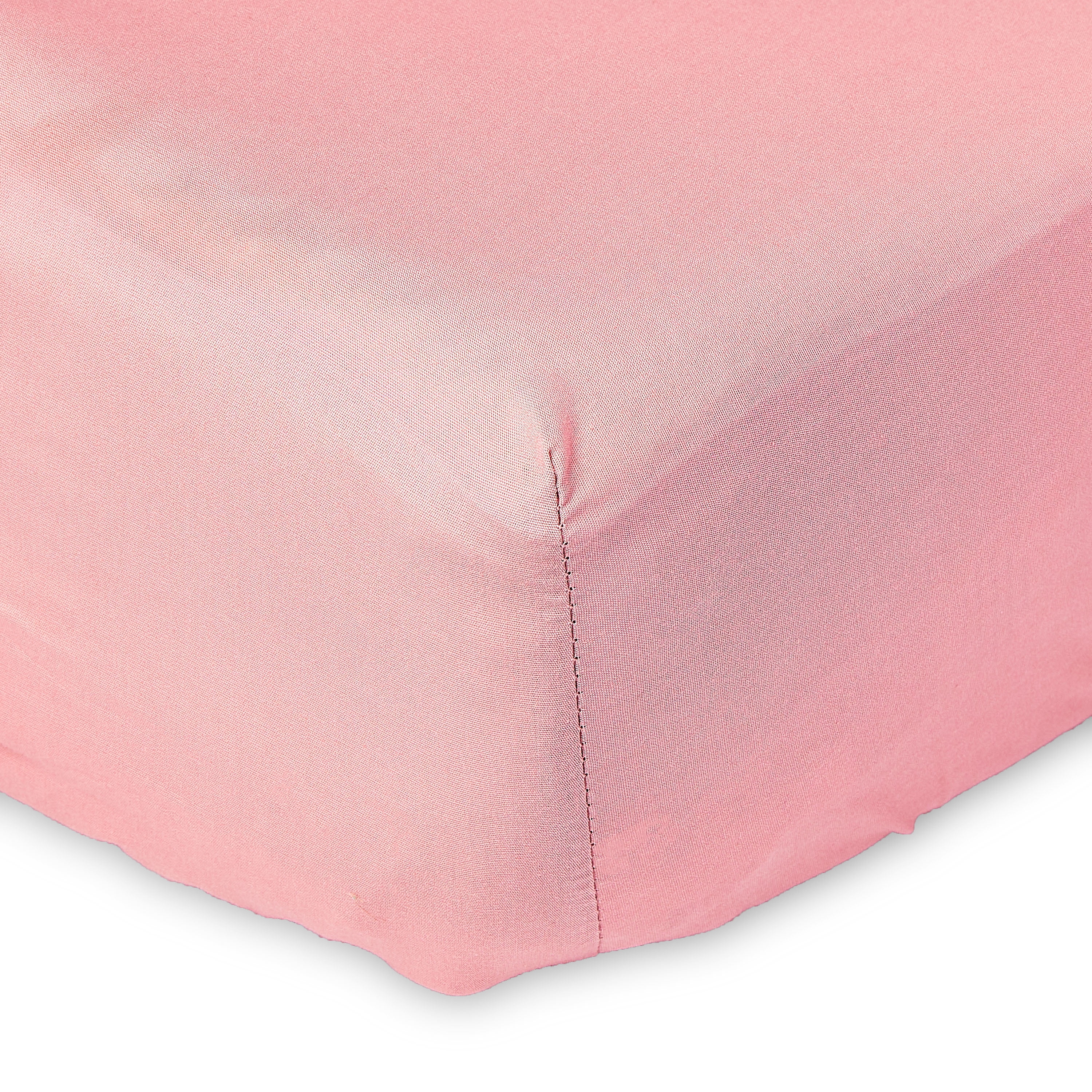 Parent's Choice 100% Cotton Infant Fitted Crib Sheet, Solid Pink ...