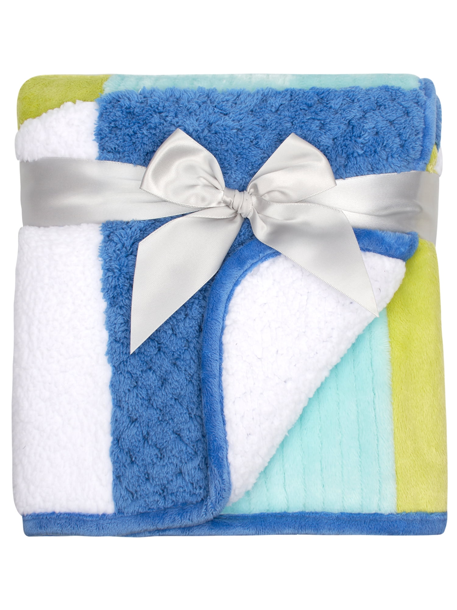 Parent´s Choice Baby Boy Premium Ultra Soft Patchwork Blanket - Walmart ...