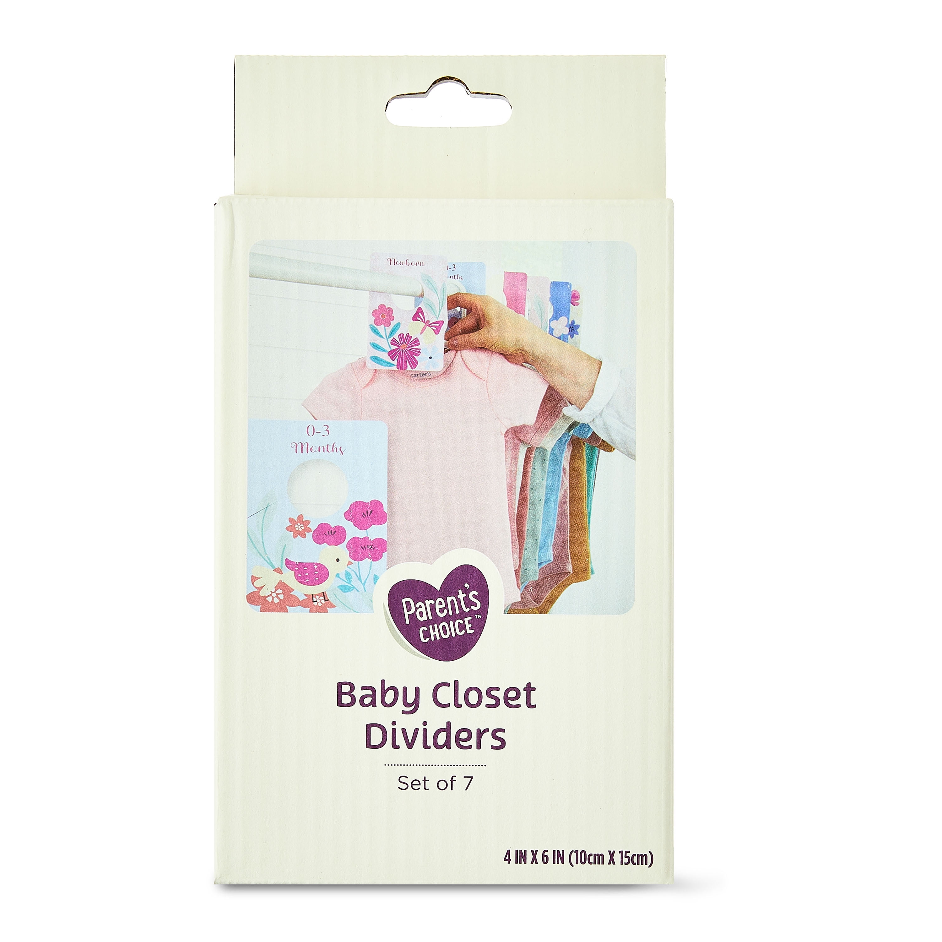 Parent's Choice Closet Dividers, Infant Girl, Set of 7, Pink, Purple ...