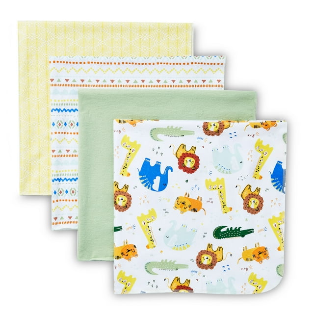 Parent's Choice Cotton Flannel Receiving Blankets for Baby Boys and ...