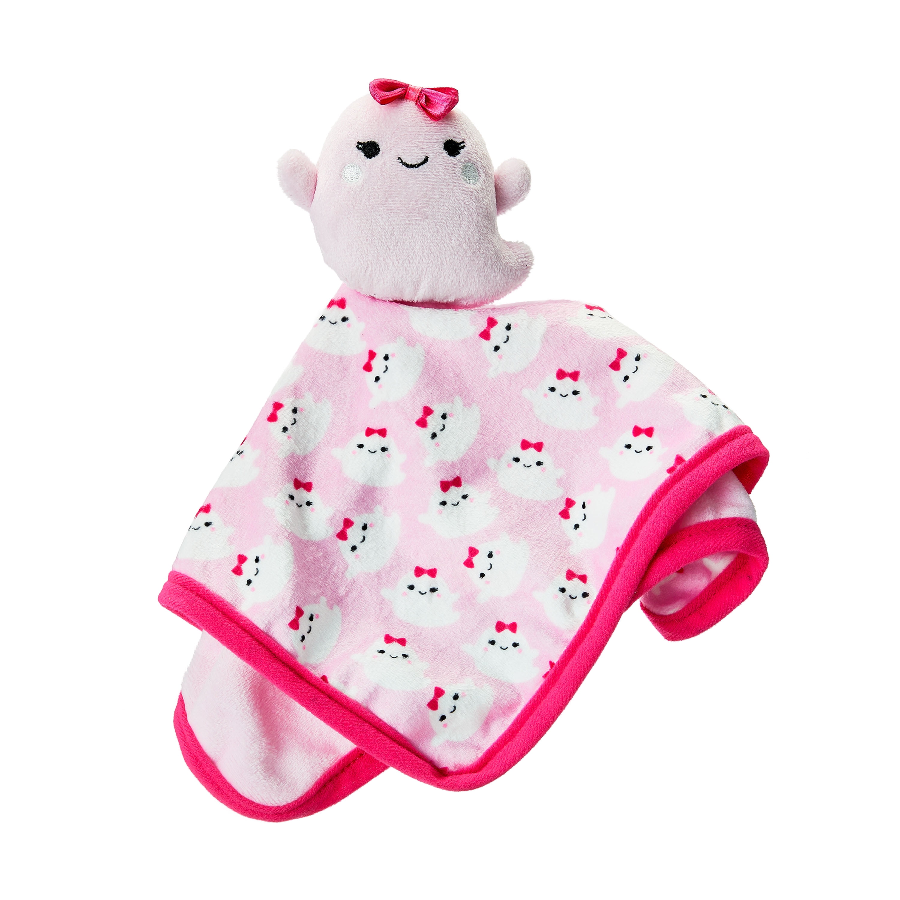 Parent's Choice Pink Ghost Security Baby Blanket, 11" x 11" - Walmart.com