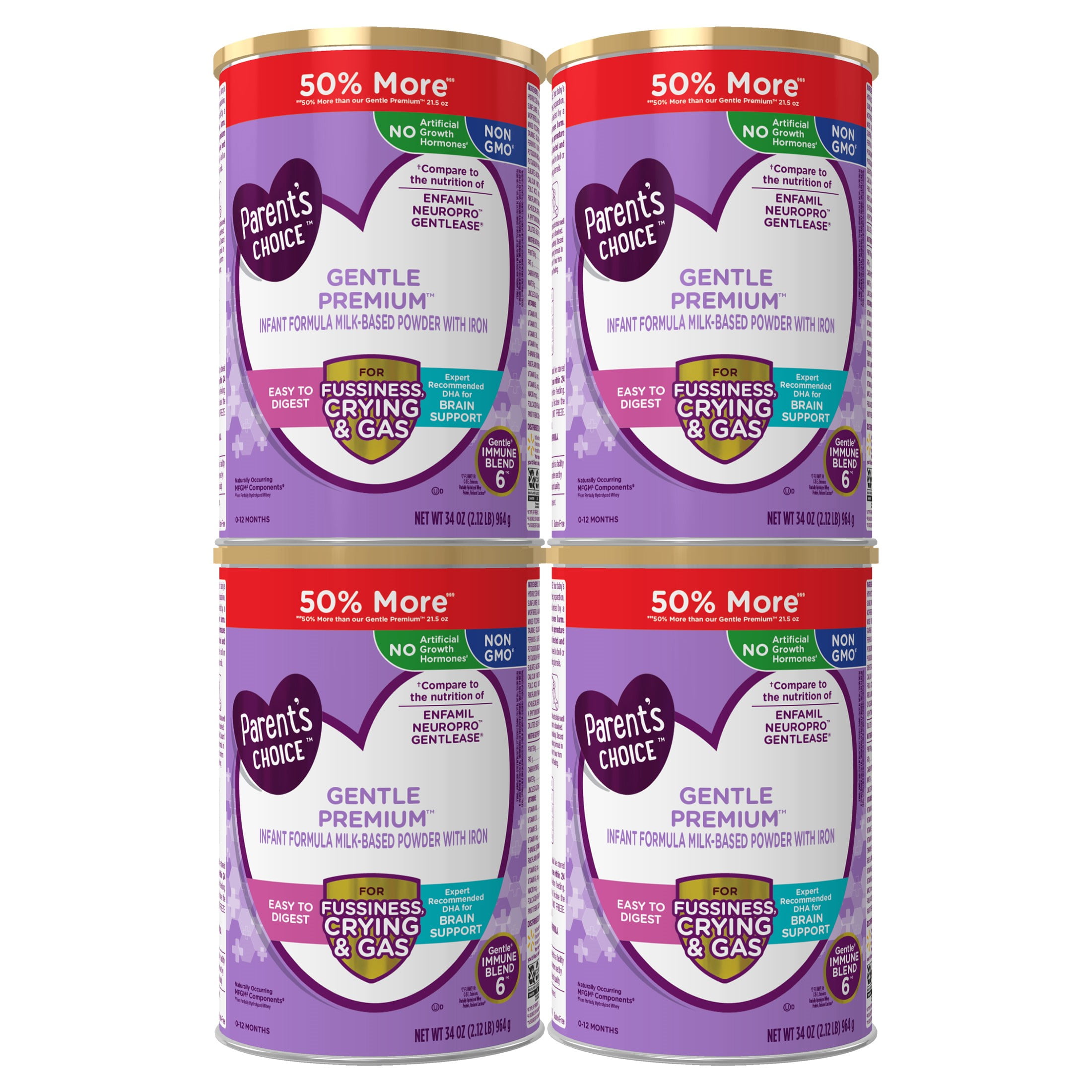 Free Shipping! Parent's Choice Gentle Premium Baby Formula for ...