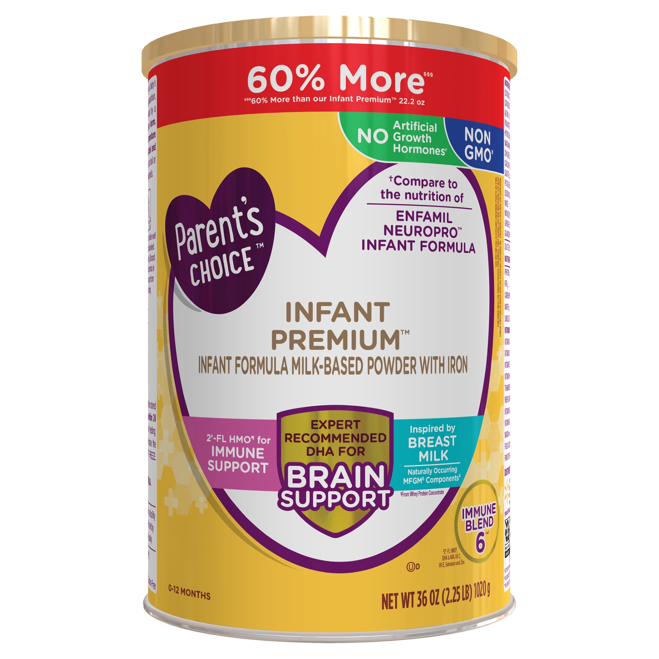Parent s Choice Infant Premium Baby Formula Milk Based Powder With Iron