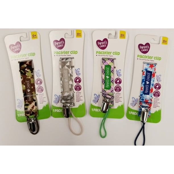 Parent's Choice Pacifier Lanyard Clip (Colors May Vary) - Walmart.com