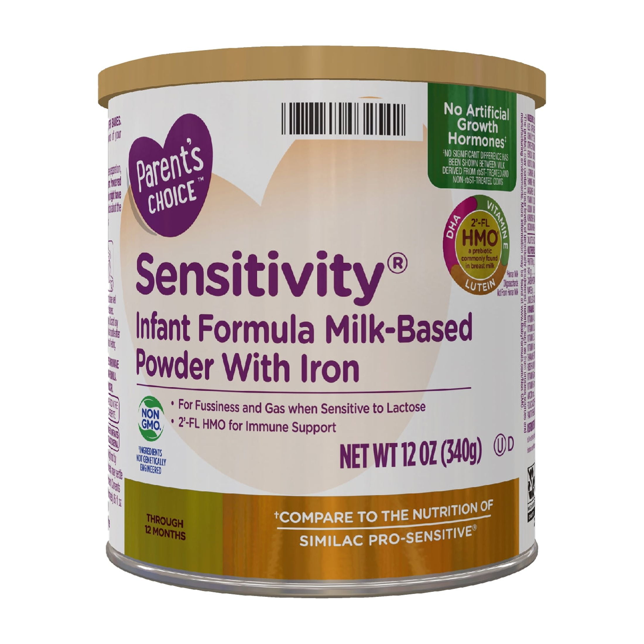 Parent's Choice Sensitivity Baby Formula Powder with Iron, 12 oz ...