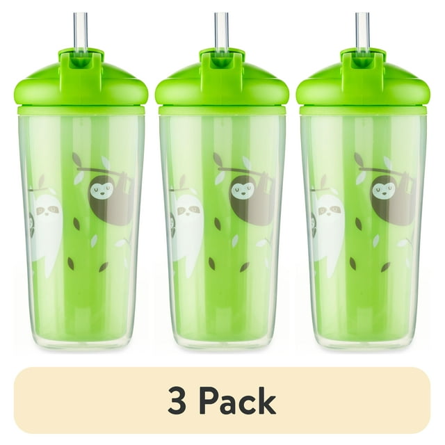 (3 pack) Parent`s Choice Insulated Non-SpillStraw Cup, 9 fl oz, 1 Count ...