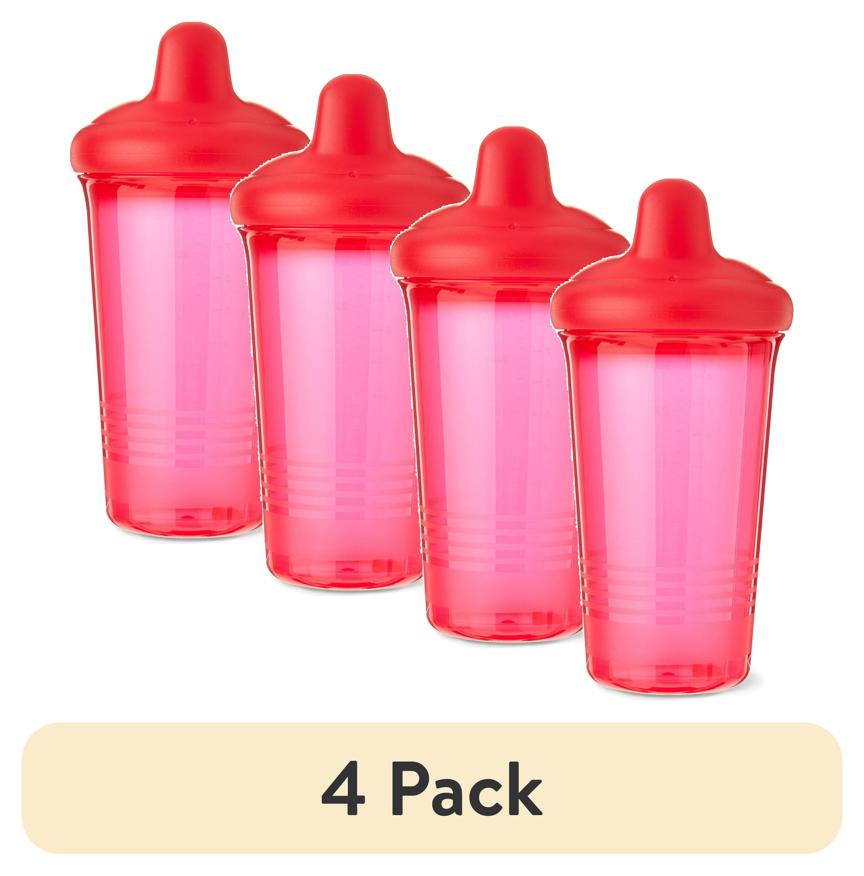 (4 pack) Parent's Choice Hard Spout Sippy Cup, 9 fl oz, 6 Months+, Red ...