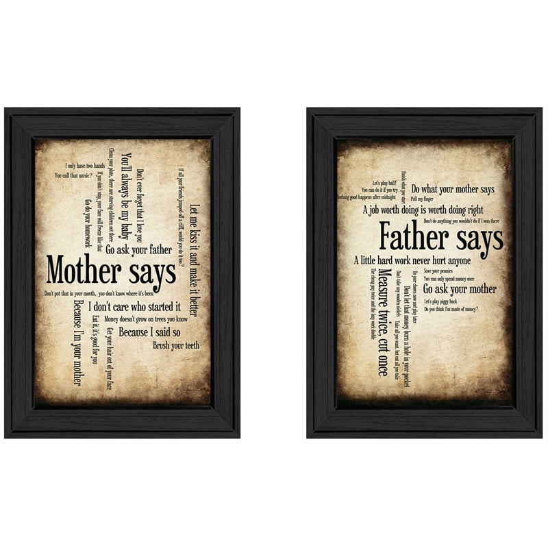 Parents Collection By Susan Ball Printed Wall Art Wood Multi-Color ...