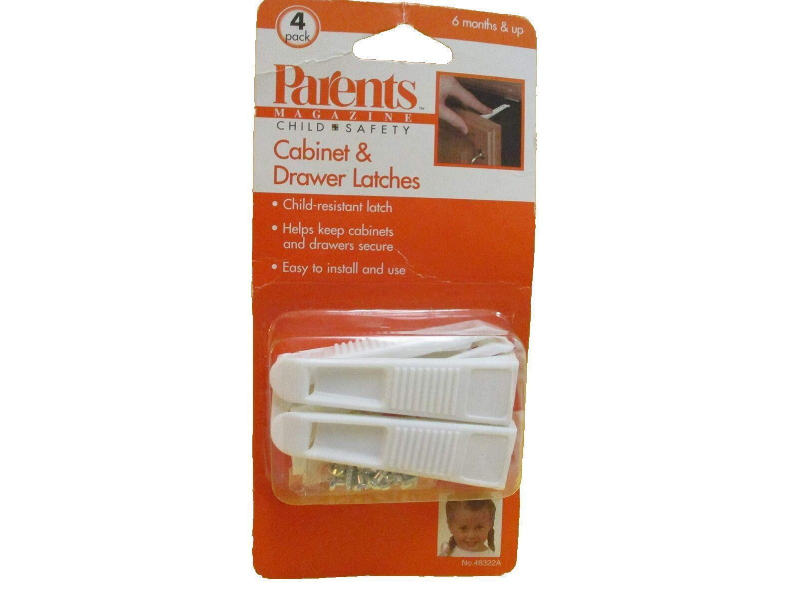 Parents Magazine Child Safety Cabinet & Drawer Latches 4 Pack - Walmart.com