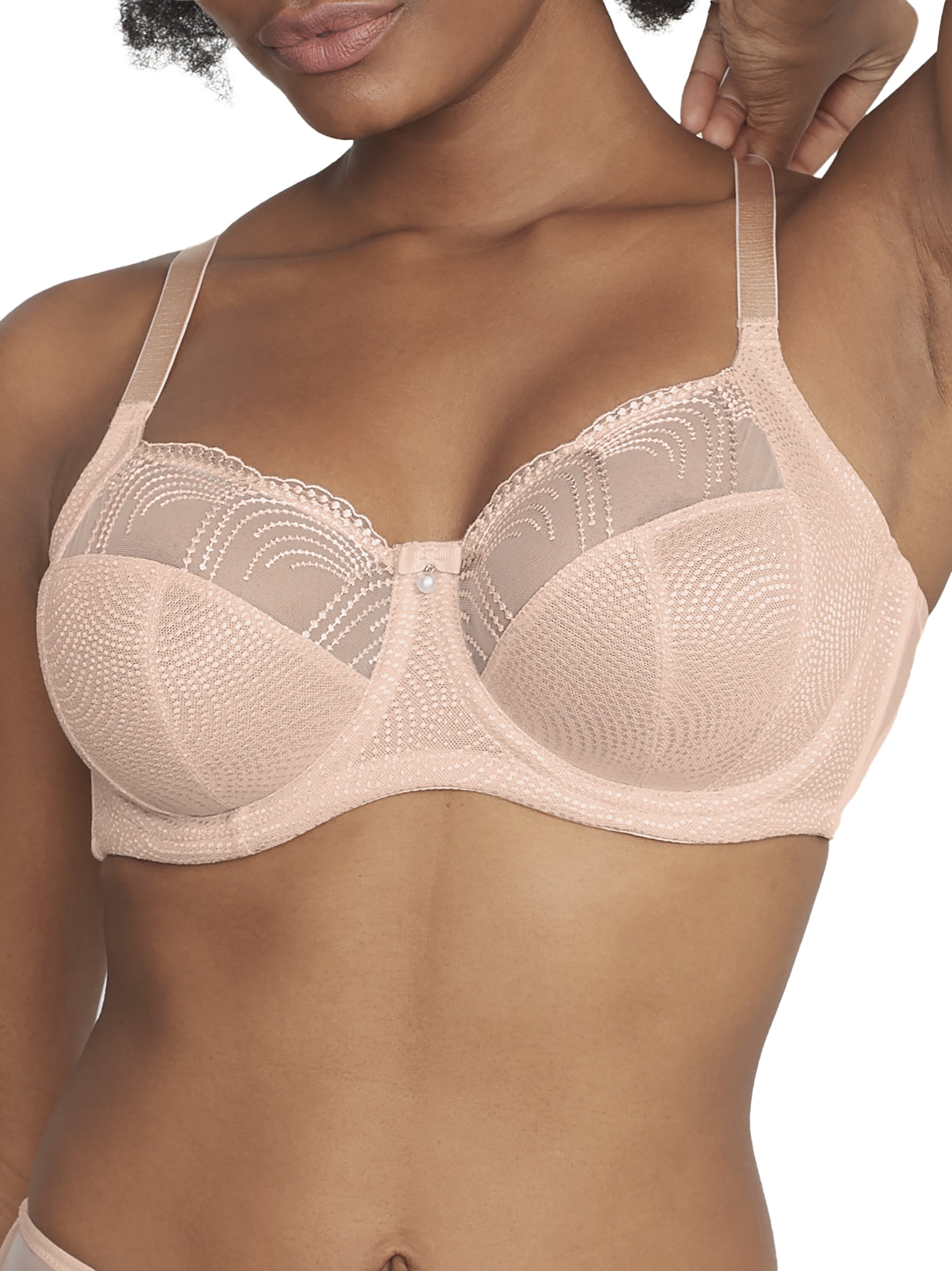 Parfait Pearl Unlined Side Support Underwire Bra (P60923),36DD,Cameo Rose - Walmart.com