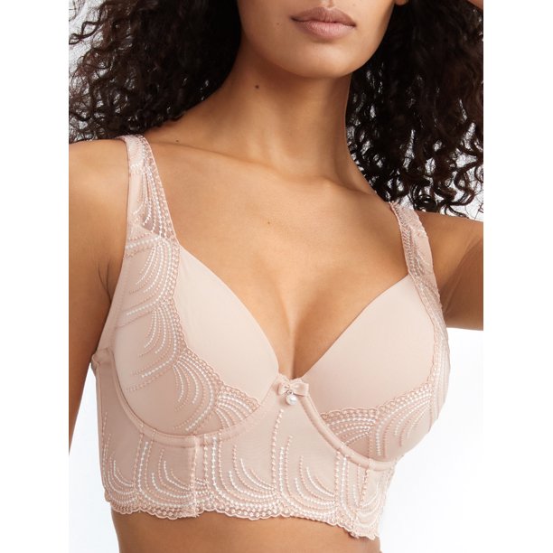 Parfait Womens Pearl Longline Plunge Bra Style-P6091 - Walmart.com