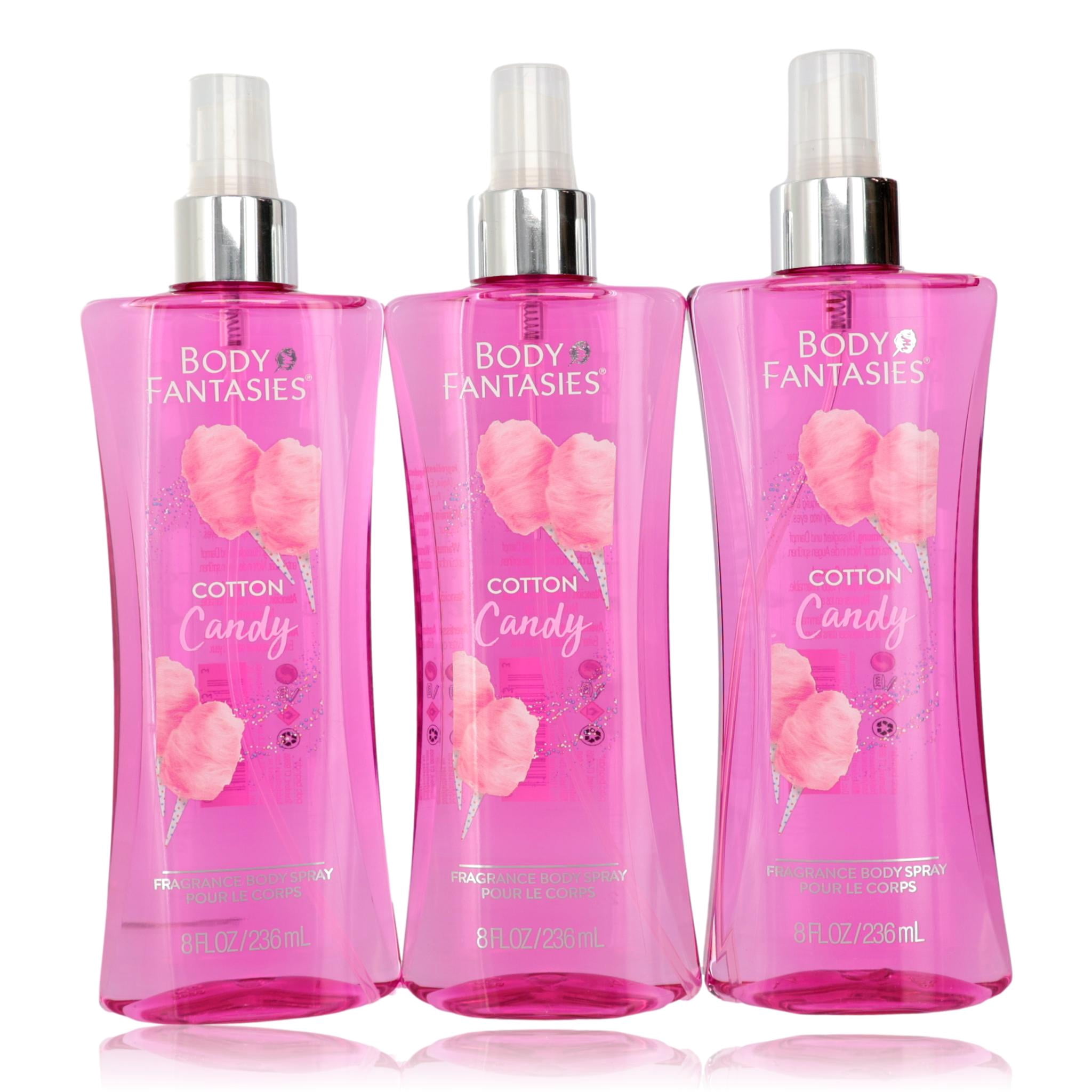 Body Fantasies Cotton Candy Fragrance Body Spray for Women 8 oz Pack of ...