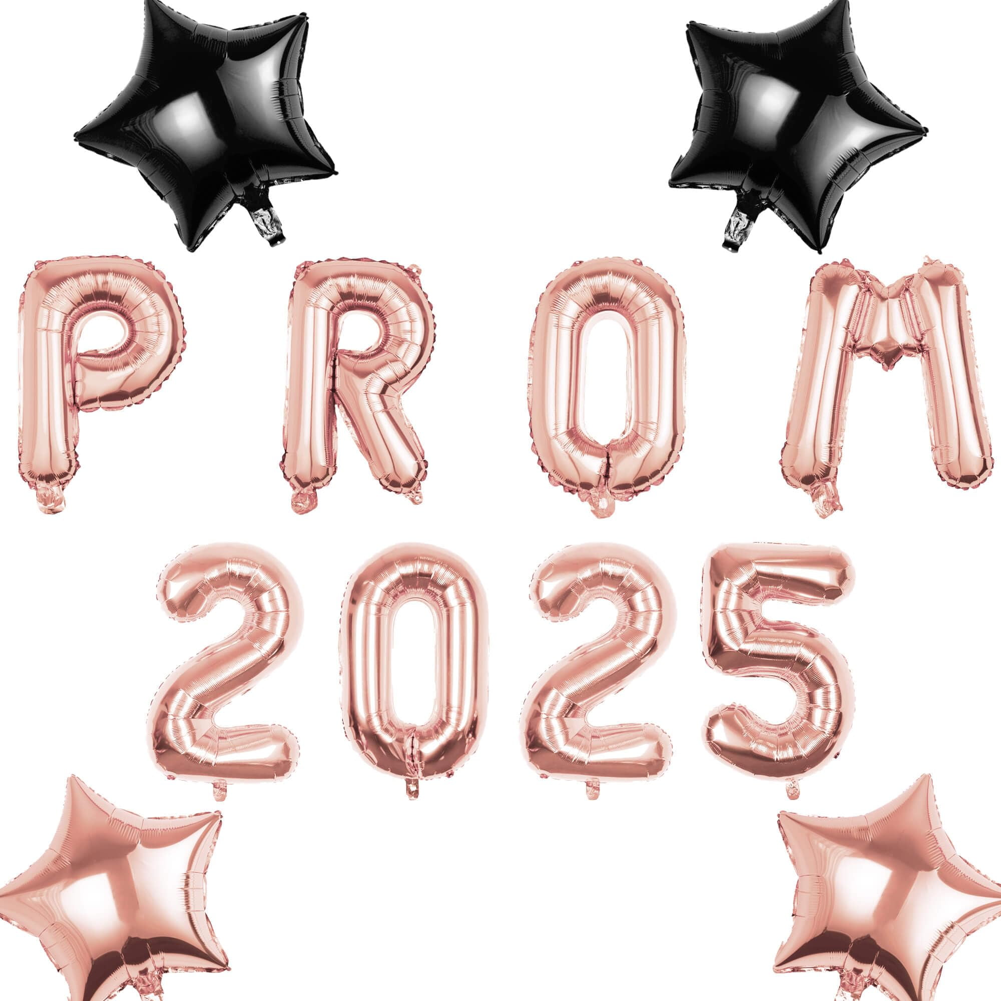 Pargleev Prom 2025 Balloons MMF7 with Star Hanging Foil Balloons Letter ...