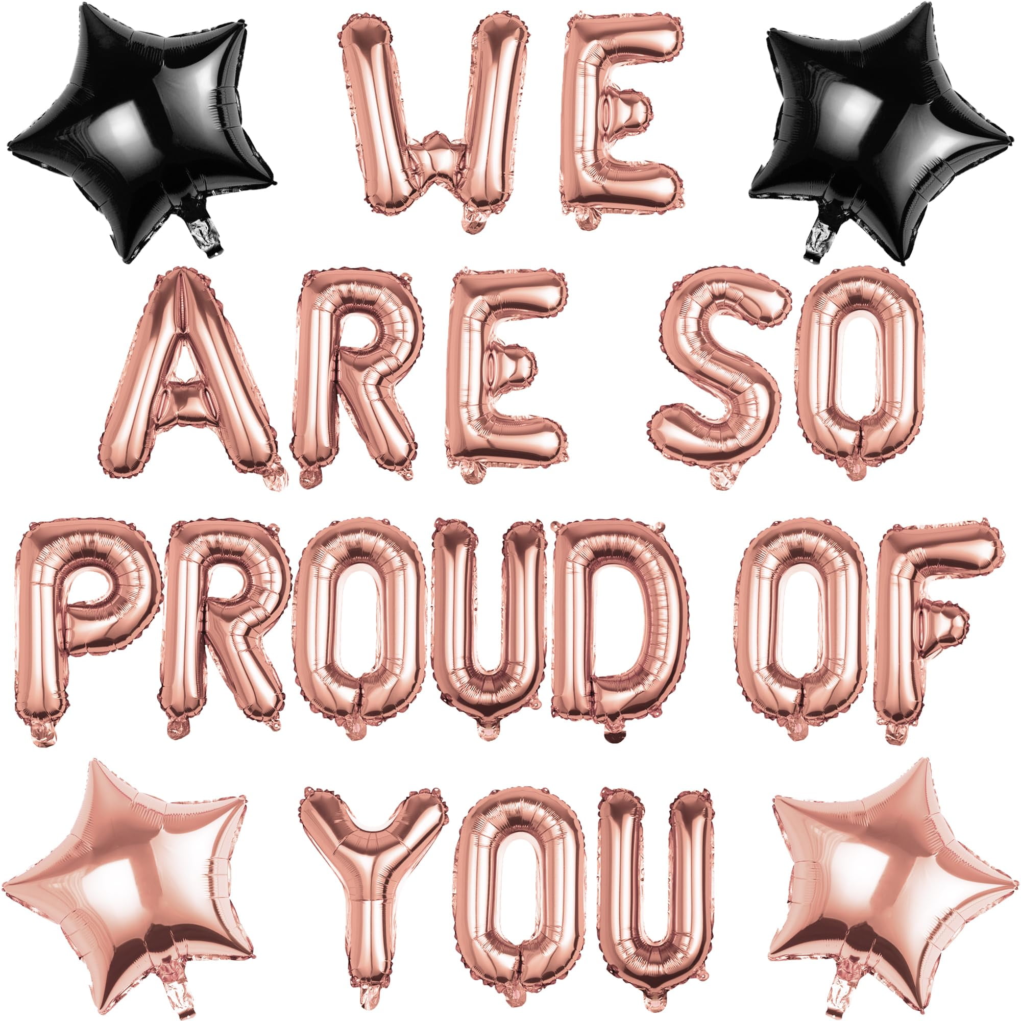 Pargleev We Are So SSF20 Proud Of You Balloons with Star Hanging Foil Balloons Letter for 2024 ...