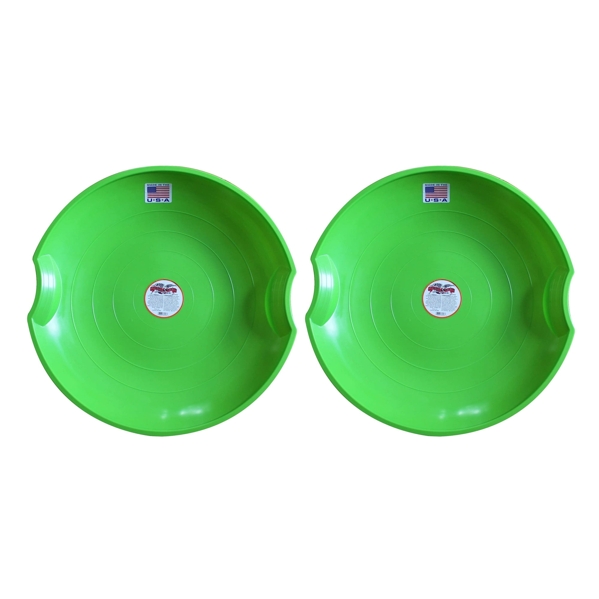 Paricon Flexible Flyer Flying Saucer Sled, 26 Inch Diameter, Green (2 ...