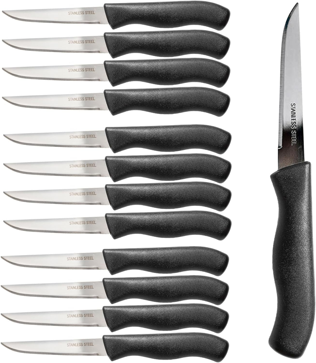 Paring and Garnishing Knife, 12-Piece Set, Knives with Straight Edge 3 ...