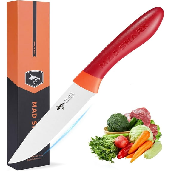 Paring Knife 5 Inch Ultra Sharp Fruit Knife, Small Kitchen Knife ...