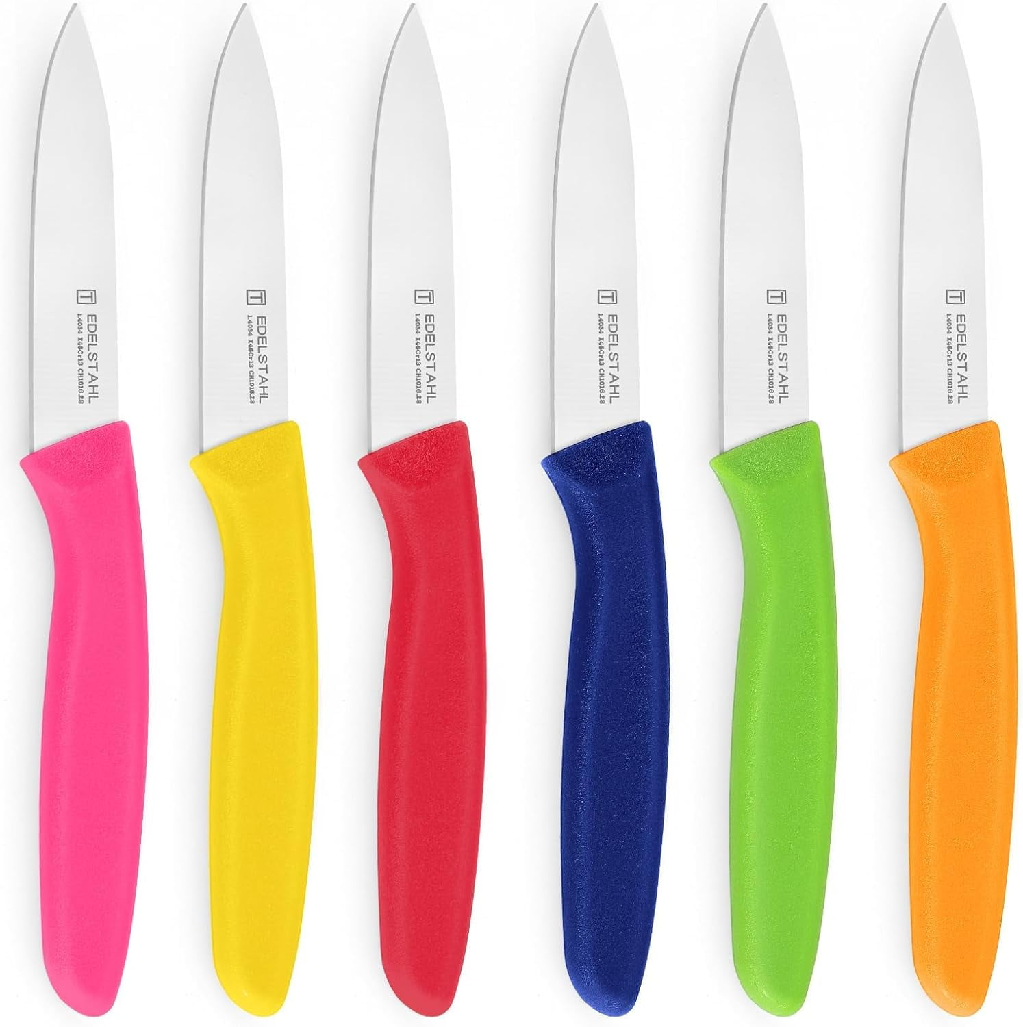 Paring Knife Fruit Knife Set,6 Pieces Stainless Steel Paring Knives Set ...