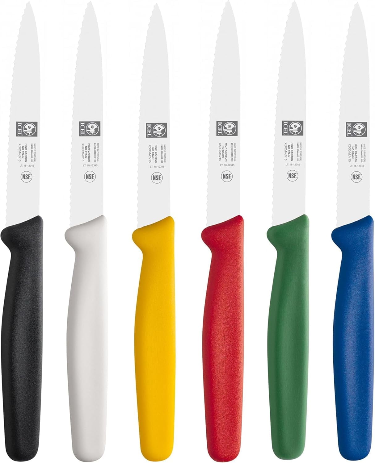 Paring Knives Set – Serrated Paring Knife Set of 6 – Stainless Steel ...