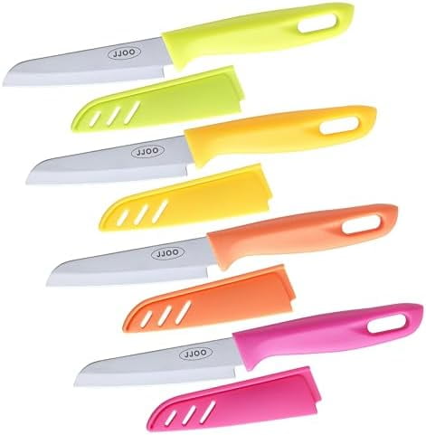 Paring Knives, Stainless Steel Paring Knife Set with Cover, 3.6 inch ...