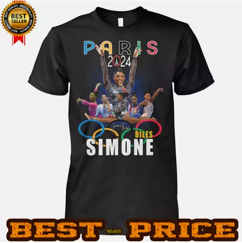 Paris 2024 Simone Biles Olym.pic Unisex T-Shirt - Walmart.com