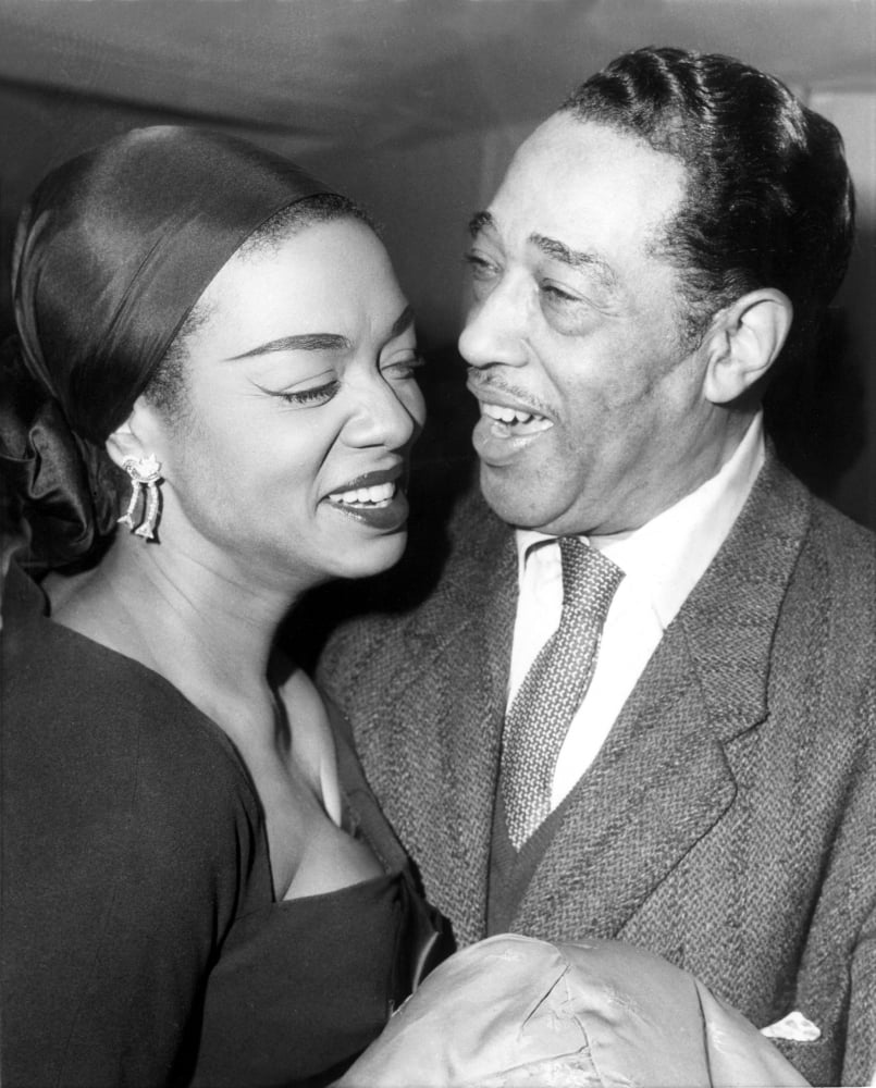 Paris American Jazz Band Leader Duke Ellington Chats With Pianist ...
