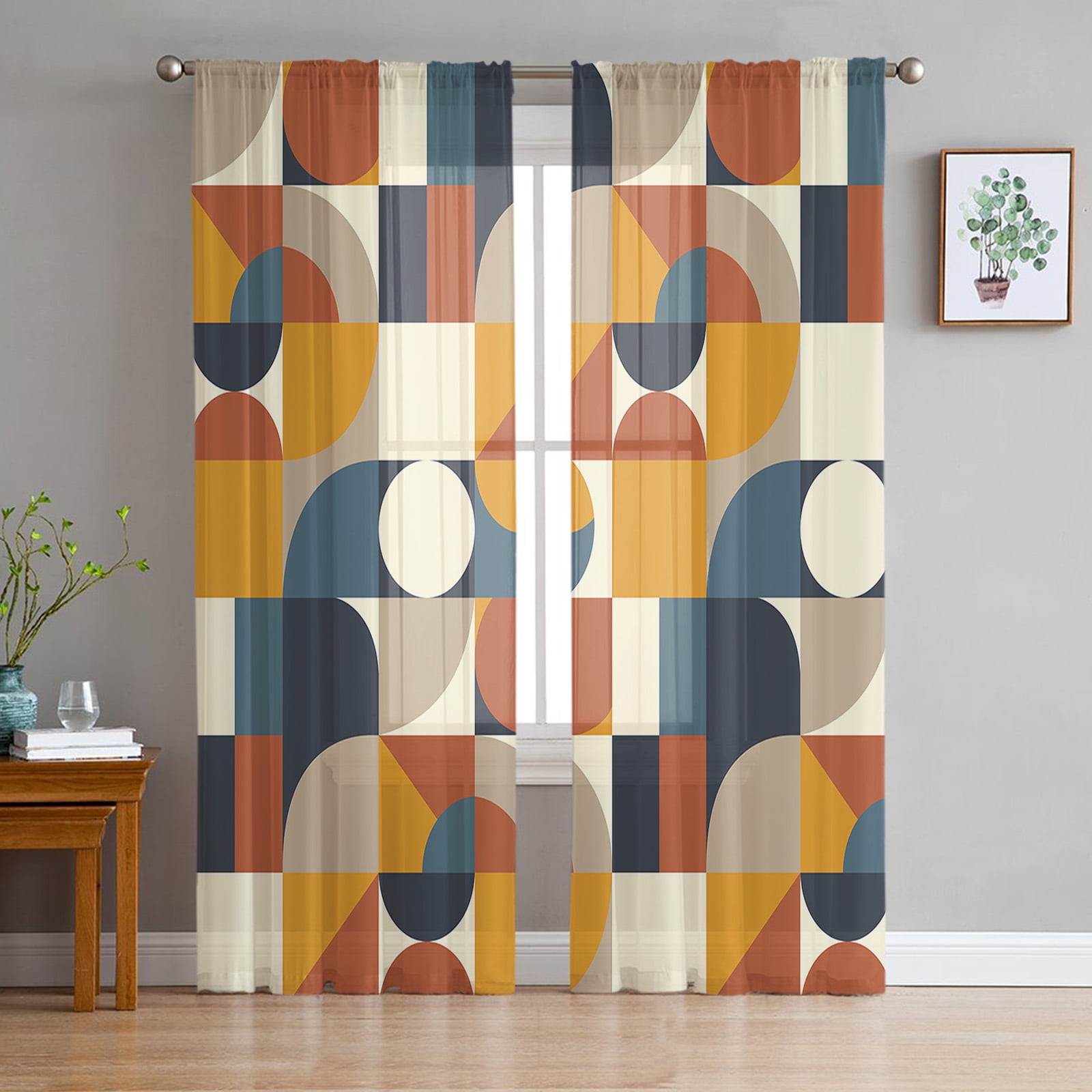 Paris And Tower Eiffel Sheer Curtains for Living Room Transparent Tulle ...